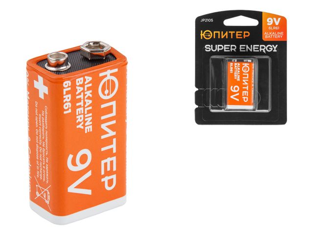 Alkaline battery 6LF22 6LR61 1pcs. ЮПИТЕР - NINGBO ECO GROUP