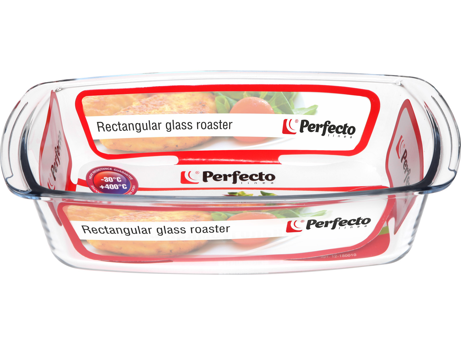 Rectangular glass roaster, 1.8 l, 270x140x72 mm, PERFECTO LINEA ...