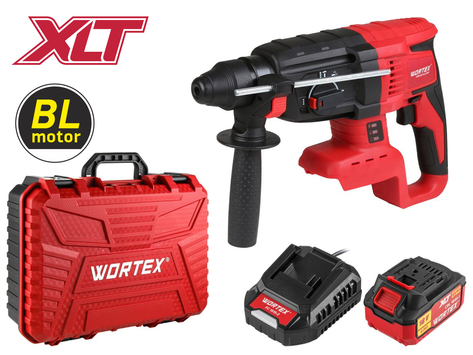 Li-ion Cordless Rotary Hammer WORTEX CRH 1824-2 ALL1 SET - NINGBO ECO GROUP