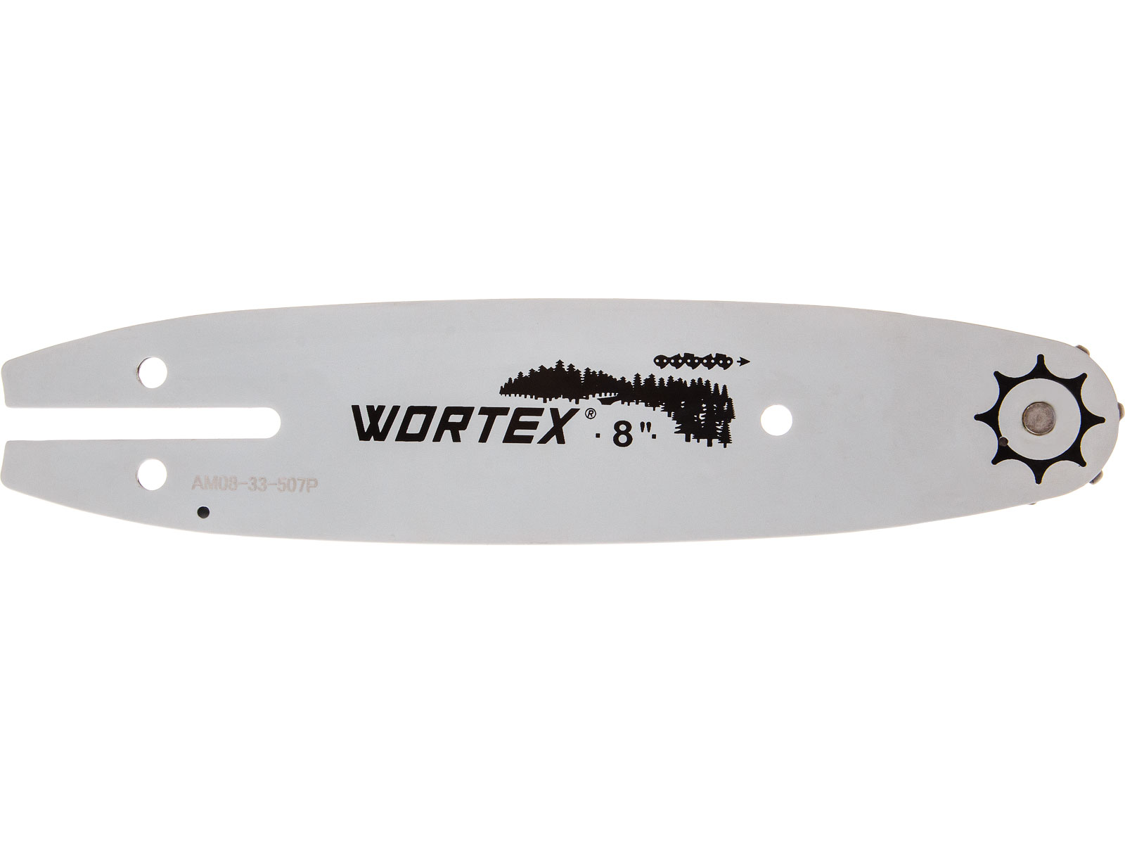 Guide bar WORTEX 20 cm (8"), 3/8" LP, 1.3 mm - NINGBO ECO GROUP