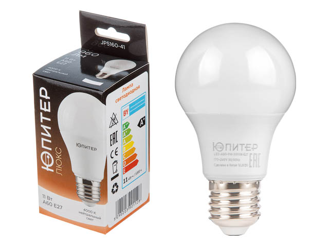 LED bulb A60 11W 170-240V E27 4000K ЮПИТЕР - NINGBO ECO GROUP