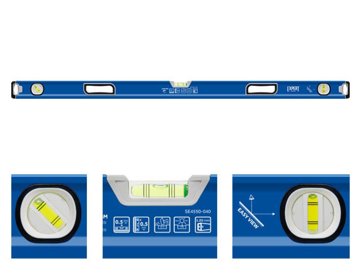 Aluminium spirit level 1500mm with magnet Expert Startul - NINGBO ECO GROUP